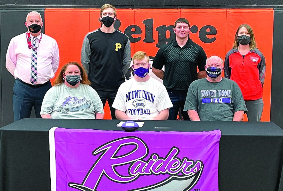 Belpre’s Dylan Cox commits to playing football at Mount Union | News ...